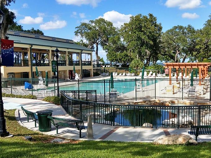 Spring Park's swimming pool and pavilion showcase the town's crown jewel – natural springs that have drawn visitors since long before Instagram made everything "discoverable."