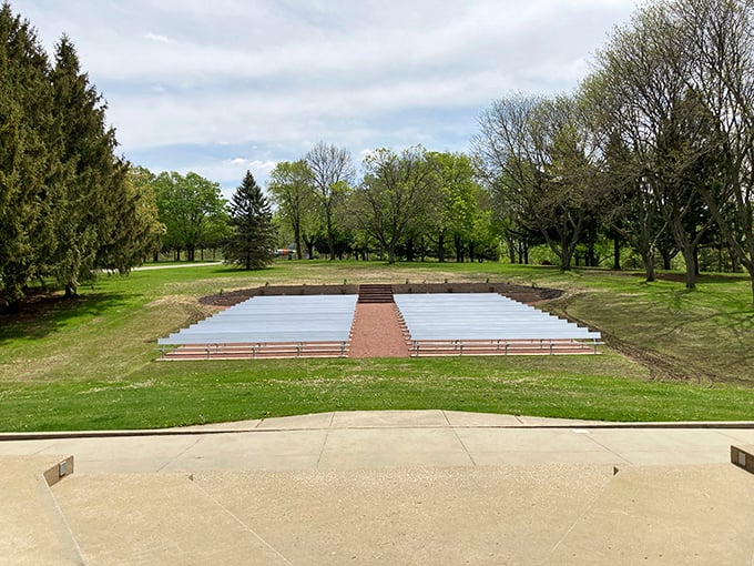 Twining Park's reflection pool creates moments of zen that would make a meditation app jealous.