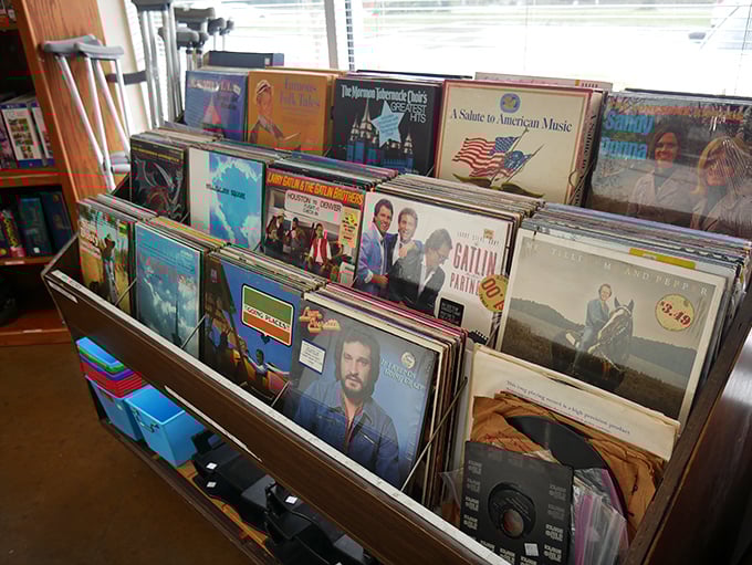 Vinyl enthusiasts, prepare to lose track of time! From classic country to forgotten gems, these record bins are time machines disguised as wooden crates.