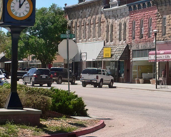 The town clock stands sentinel over Second Street, marking time in a place where rushing feels almost sacrilegious.