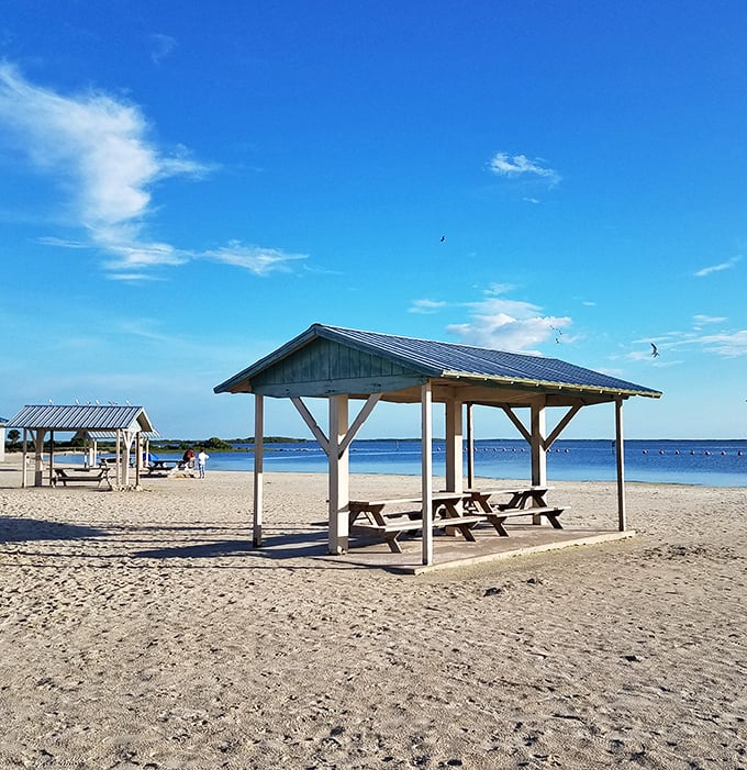 Beach real estate that doesn't require a mortgage. These simple shelters offer million-dollar views with the luxurious amenity of actual shade.