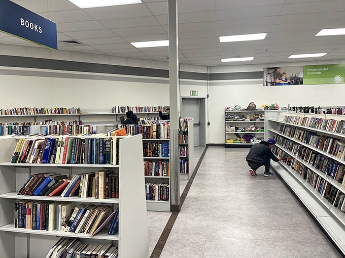 In the book section, literary treasures await discovery at prices that make bibliophiles' hearts skip a beat. Hemingway for $2? Yes, please!