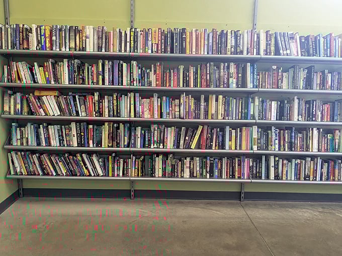 This book section could make a librarian weep with joy—literary treasures waiting to be discovered for less than a coffee.
