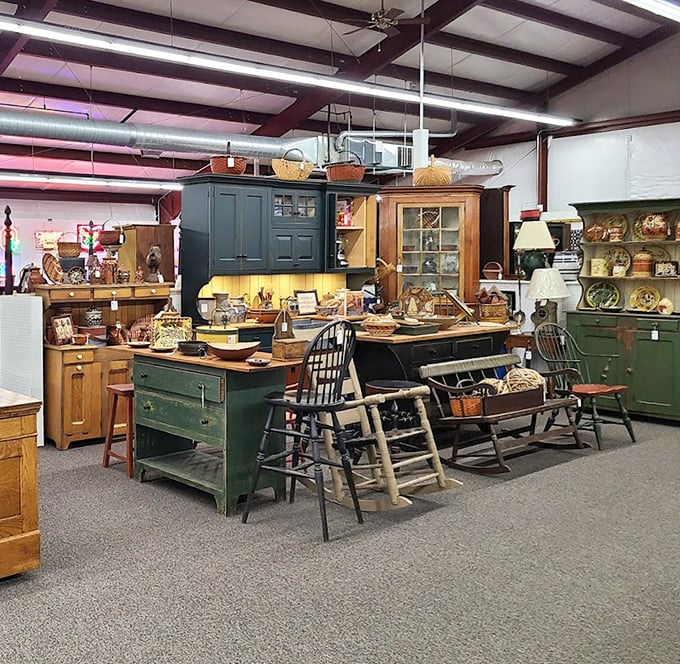 Not just furniture—these are time machines disguised as cabinets, each one holding stories of family dinners and holiday gatherings past.