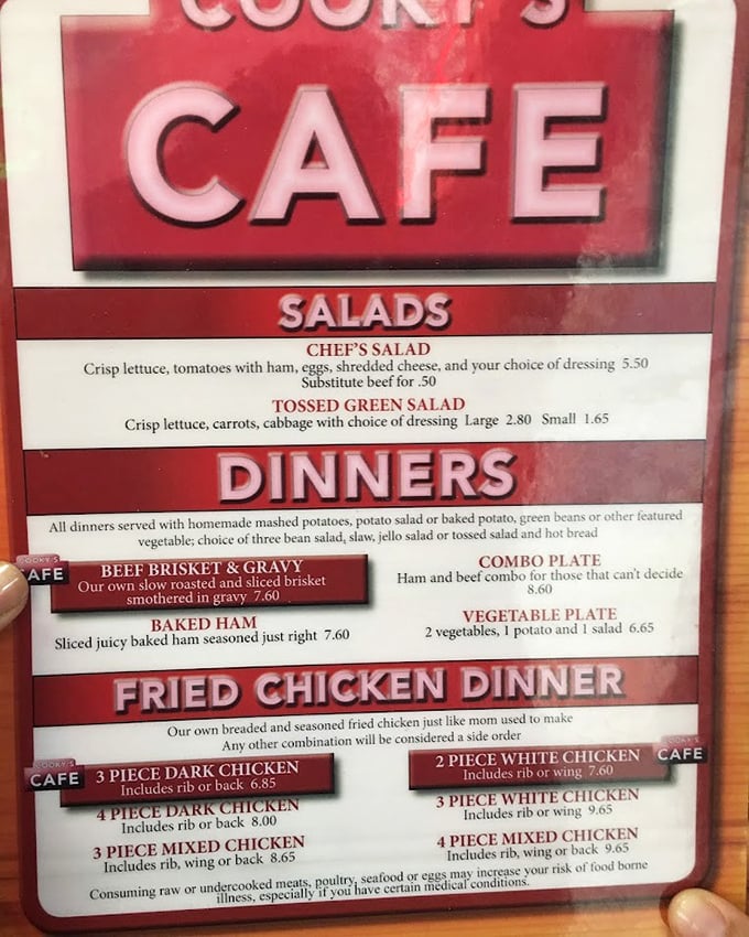 The menu at Cooky's reads like a love letter to Midwest comfort food—no foam, no fusion, just dishes that make you want to hug whoever made them.