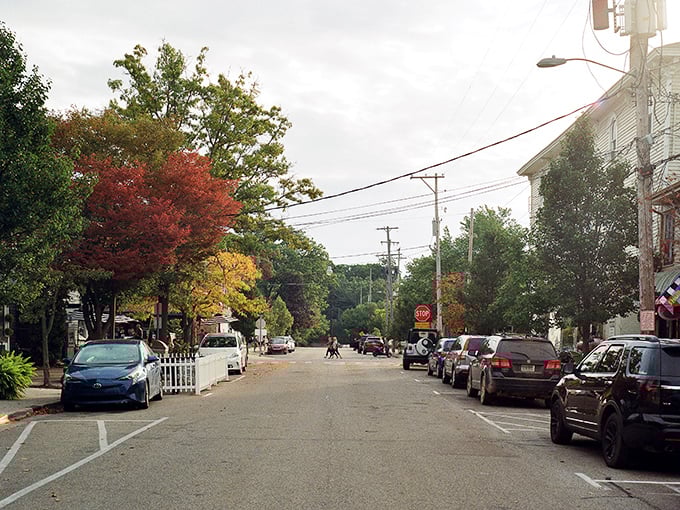 Tree-lined streets where the biggest decision is which charming storefront to explore first.