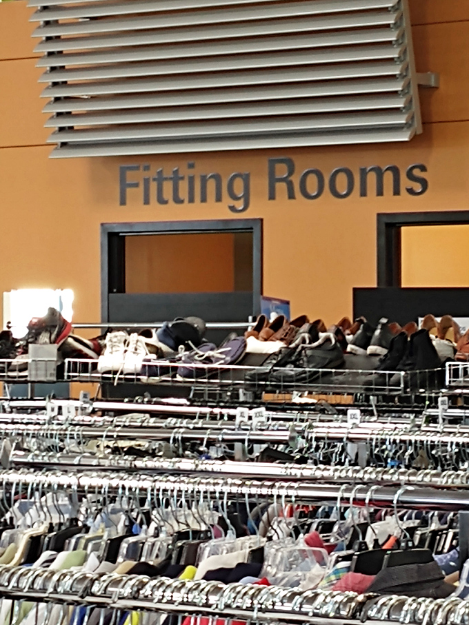 The fitting rooms await your fashion experiments. Like a culinary tasting menu, but for clothes—and significantly less expensive.