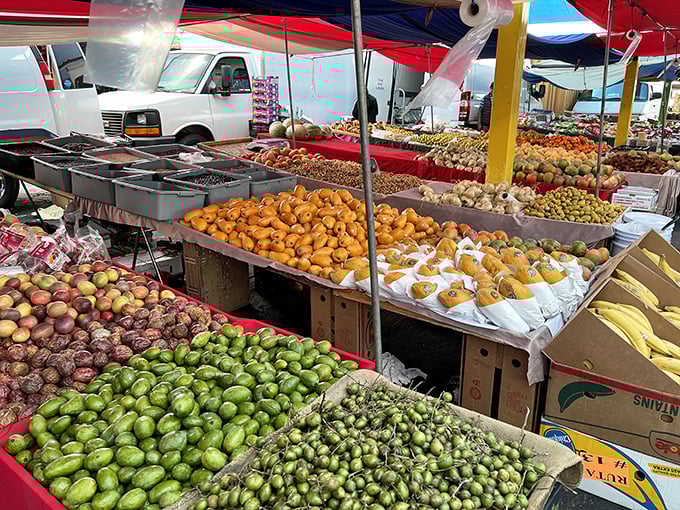Nature's candy counter! These produce displays could make even the most dedicated junk food enthusiast consider a brief flirtation with vitamins.