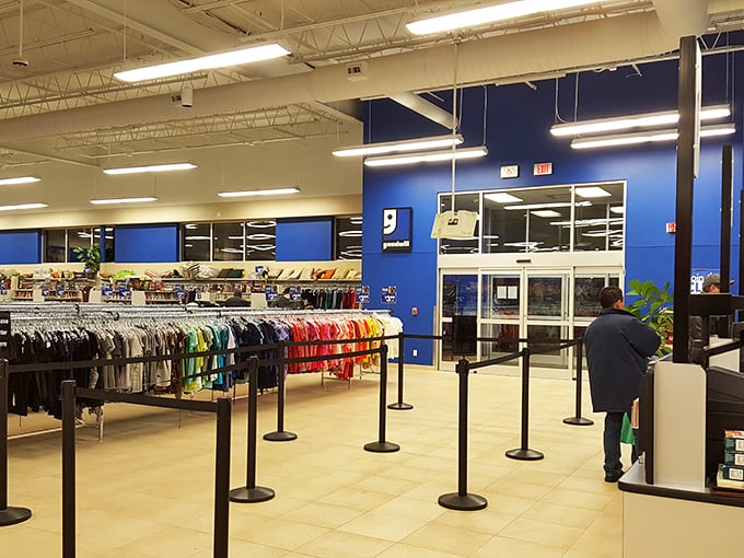 Inside, the rainbow-organized clothing racks stretch like a textile library, each hanger a potential chapter in your wardrobe's next evolution.