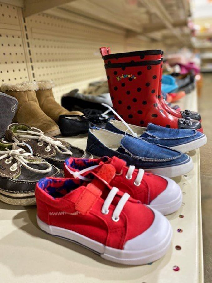 Tiny shoes with giant personality. From polka-dotted rain boots to pint-sized sneakers, the children's footwear section is cuteness overload at bargain prices.