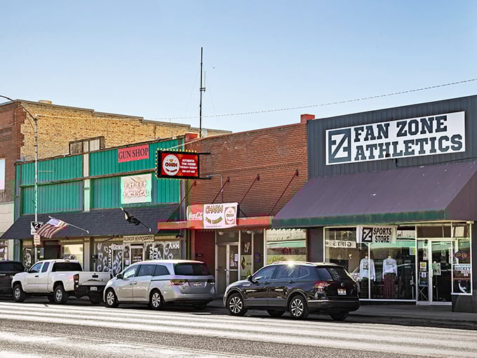 Main Street isn't trying to be trendy – it's authentically itself, with locally-owned shops like Fan Zone Athletics where the staff probably knows your grandkids' names.
