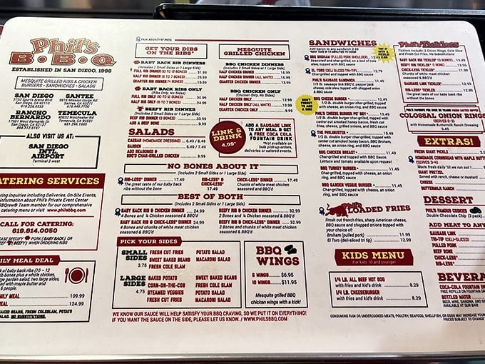 A menu that reads like poetry to carnivores. No fancy descriptions needed when the food speaks volumes—just point, order, and prepare for flavor nirvana.