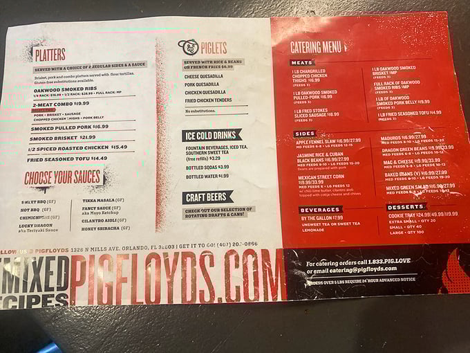 The menu reads like a passport stamped with barbecue adventures—from oak-smoked ribs to global fusion dishes that'll make your taste buds frequent flyers.