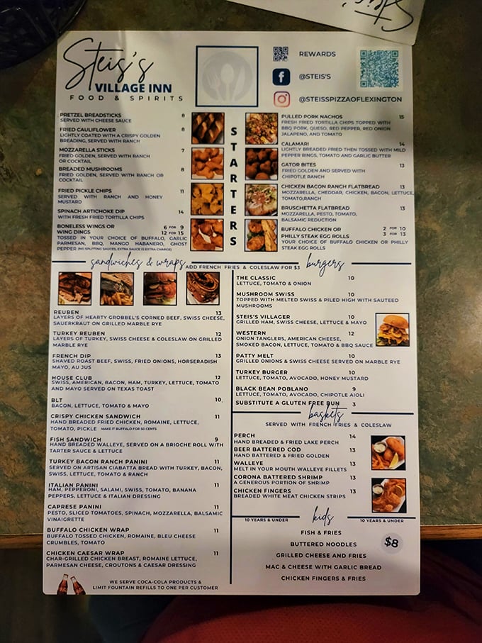 The menu at Steis's reads like a greatest hits album of American comfort food, with each item promising more deliciousness than the last.