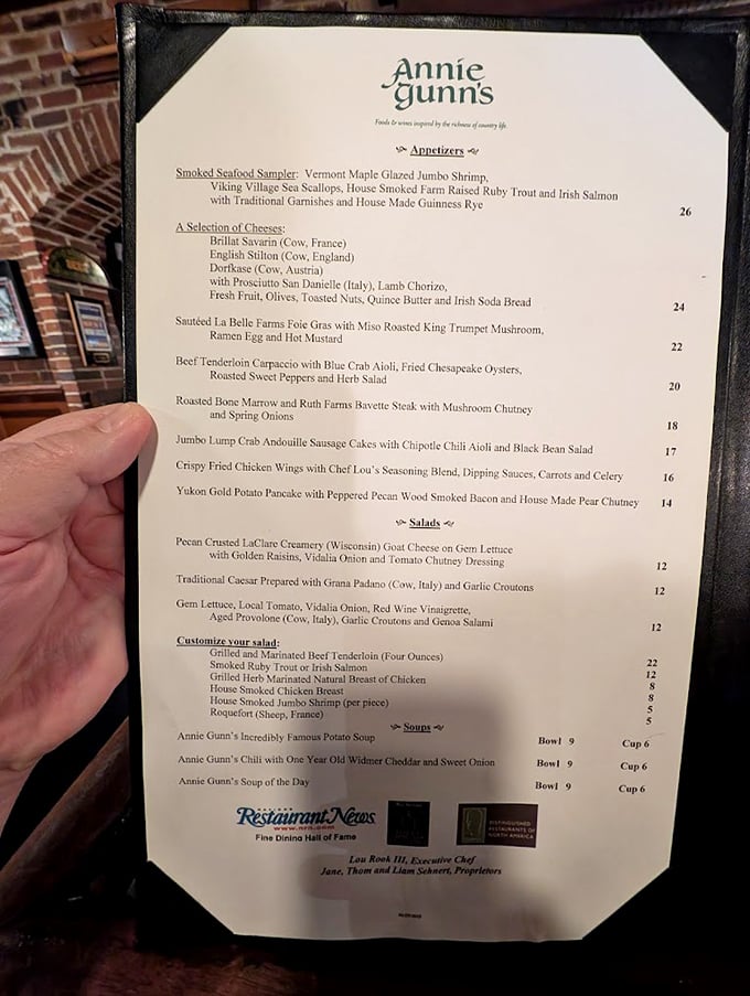 This isn't just a menu—it's a roadmap to happiness. Each item represents a potential life-changing moment, especially that legendary beef tenderloin carpaccio.