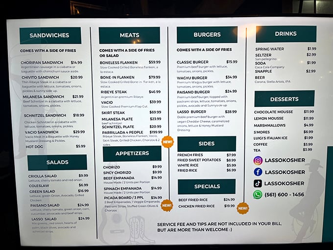 A menu that speaks the universal language of "you're about to be very happy." Each item promises a journey worth taking.