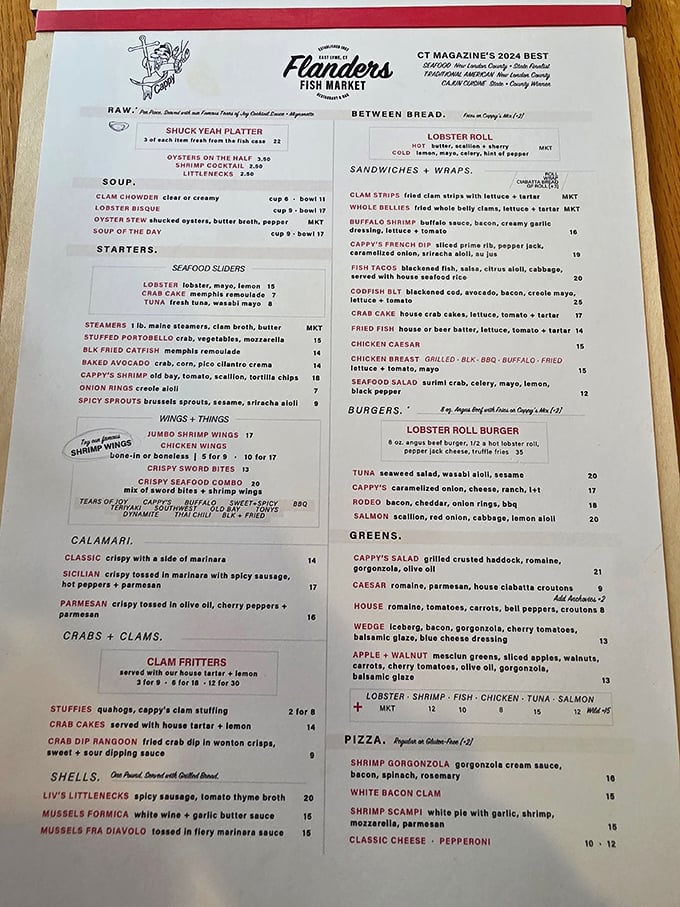 This isn't your average diner menu – it's a love letter to everything the Connecticut coast does right.