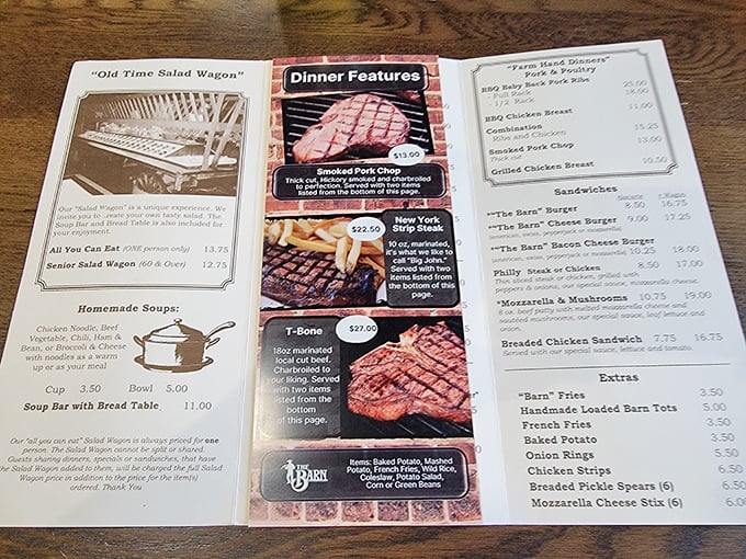 This menu isn't trying to reinvent the wheel—it's just spinning that comfort food wheel really, really well with hearty classics and homestyle favorites.