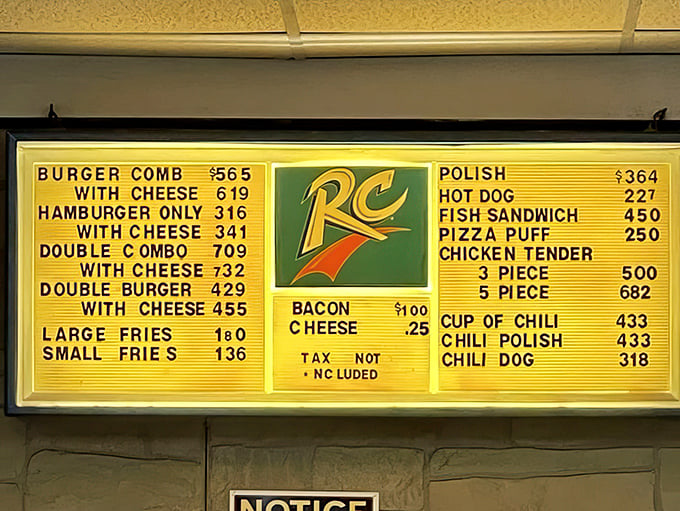 The menu board reveals Old Fashioned's secret double life as a short-order grill. Like finding out your favorite librarian moonlights as a rock drummer. 