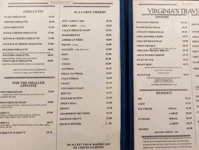 A menu that doesn't need fancy fonts or pretentious descriptions—just honest food at honest prices. The breakfast democracy we all deserve.