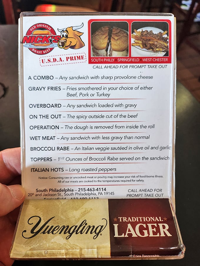 The menu reads like poetry to carnivores—"Overboard," "On the Out," "Operation"—a delicious dialect spoken fluently by regulars.