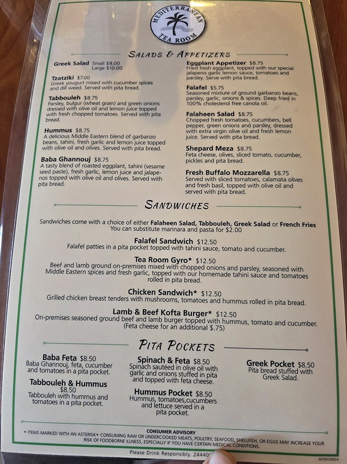 A menu that reads like a Mediterranean greatest hits album. Each dish promises a passport stamp without leaving South Carolina.