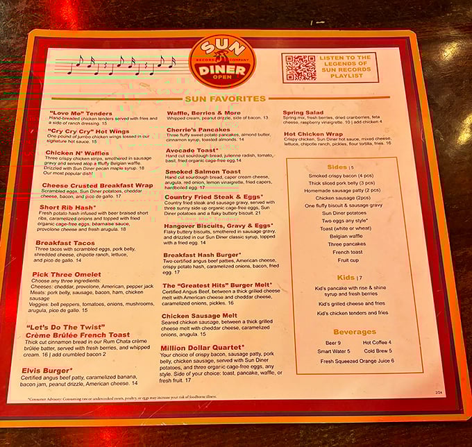 This menu reads like a greatest hits album of comfort food – every choice is a winner.