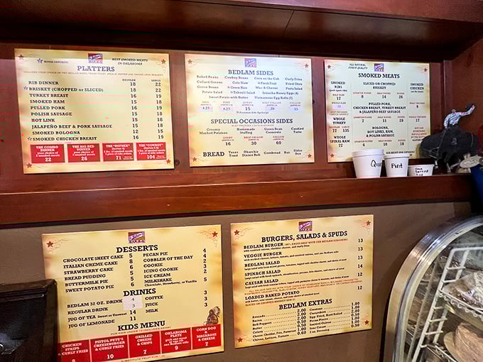 The menu board – a roadmap to happiness where decisions are difficult but mistakes are impossible. Choose wisely, or just come back tomorrow.