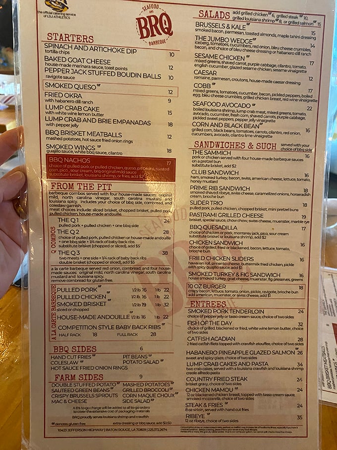 When a menu lists both baby back ribs and habanero glazed salmon, you know someone's playing chess while others play checkers.