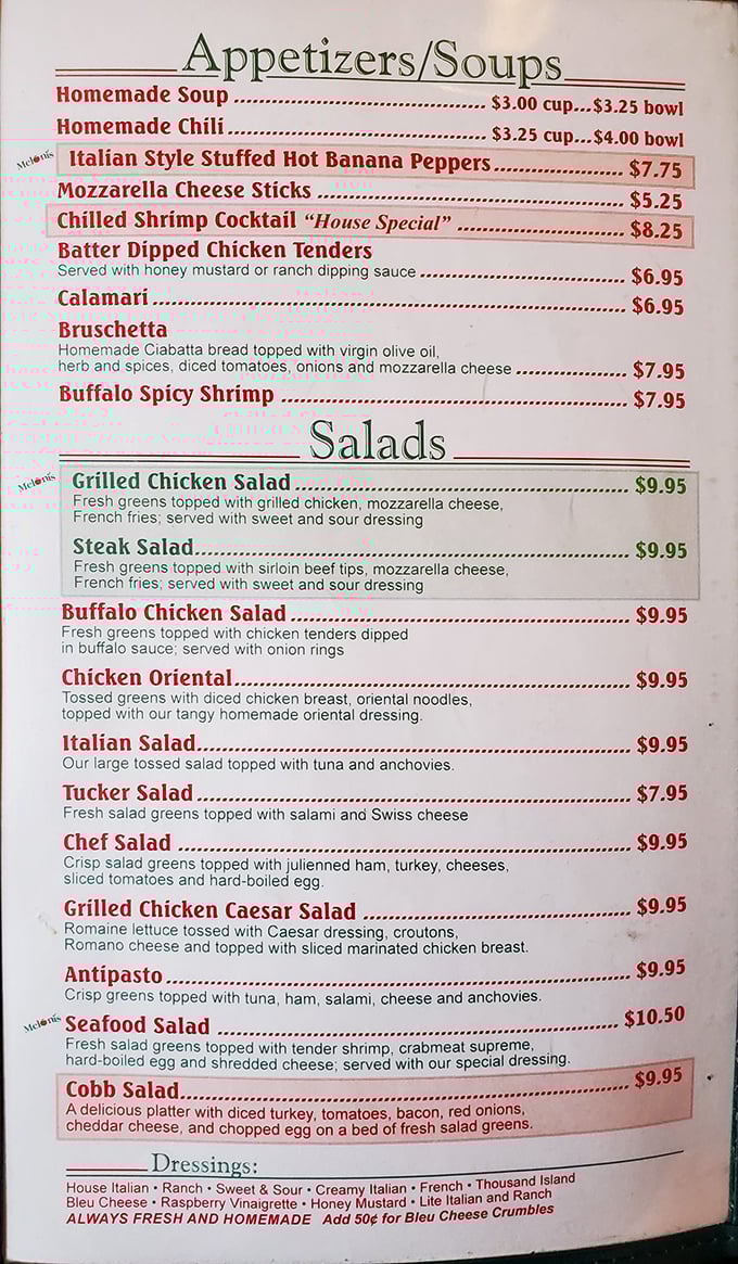 The menu reads like a greatest hits album of Italian-American classics, with each dish promising the comfort of tradition and quality.