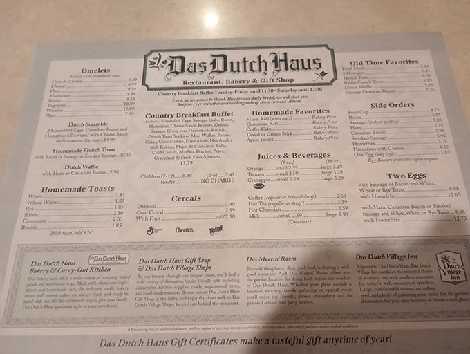 This menu isn't just a list of food—it's a roadmap to comfort. Notice how "diet" and "kale" are conspicuously absent from the offerings.