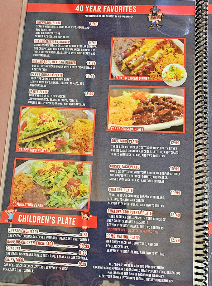 Forty years of favorites displayed like a greatest hits album – every dish tells a story.