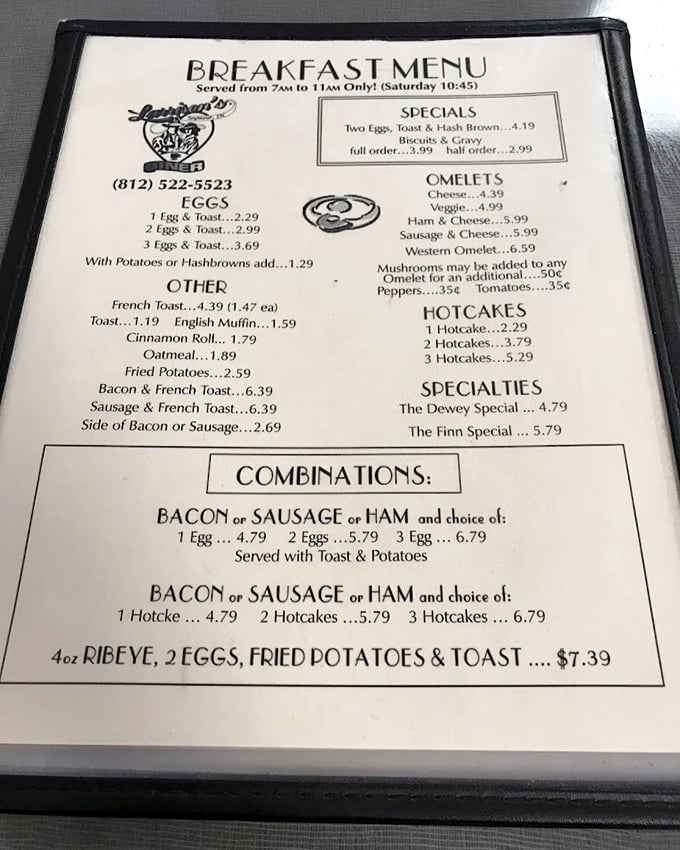 A menu where prices seem frozen in time and "Hotcakes" still reign supreme. No avocado toast in sight, just honest breakfast perfection.