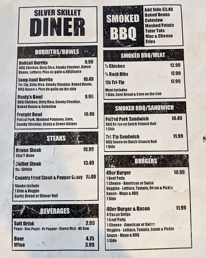A menu that reads like a love letter to American classics, with enough options to satisfy both the decisive diner and the chronically indecisive.