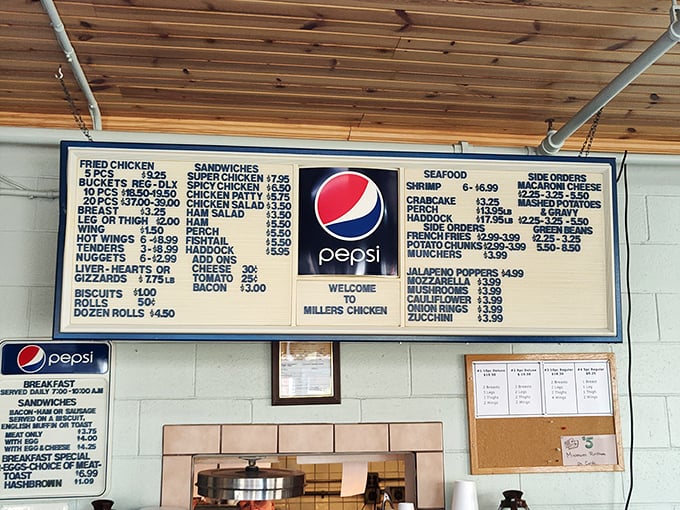 This menu board hasn't changed much since the Nixon administration, and thank goodness for that. Simplicity never goes out of style.