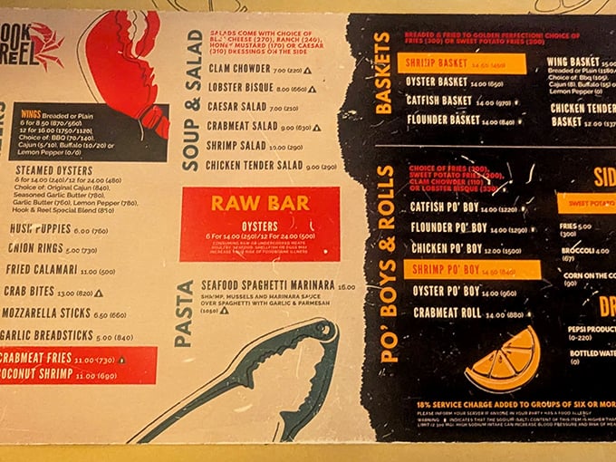 The menu reads like a love letter to Louisiana cuisine. Decisions, decisions—all of them deliciously difficult.