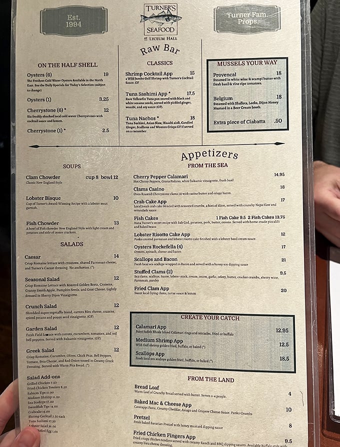 This menu reads like a love letter to the ocean, with options that'll make choosing just one meal surprisingly difficult.