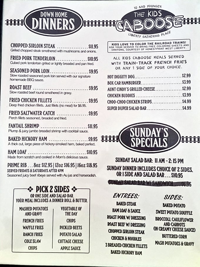 The menu reads like comfort food poetry—each "Down Home Dinner" promising the kind of satisfaction that no fancy foam or deconstructed dish could ever deliver.