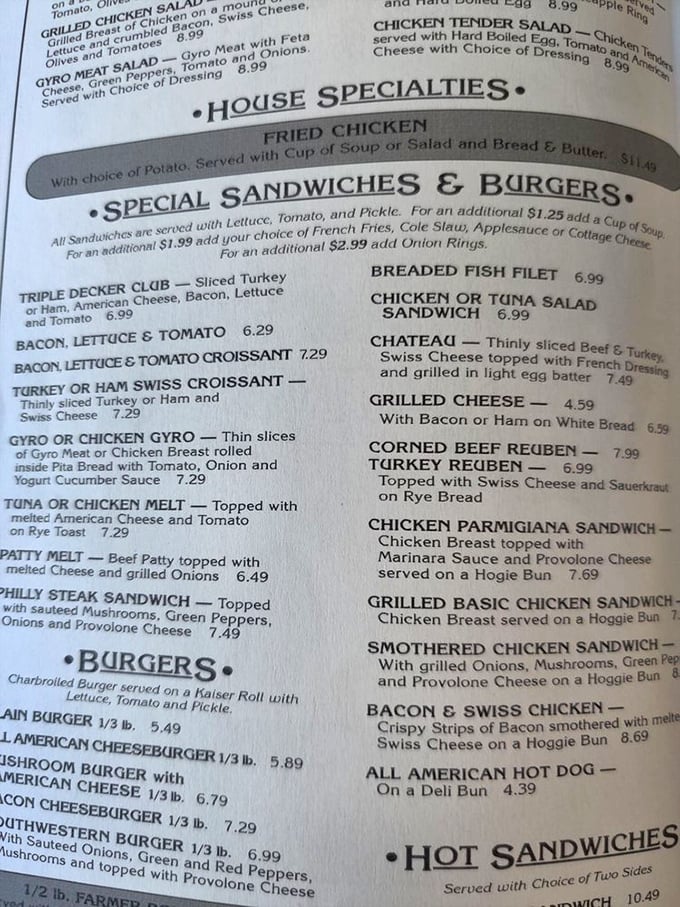 A menu that doesn't need fancy fonts or pretentious descriptions – just honest food that makes decision-making the hardest part of your meal.