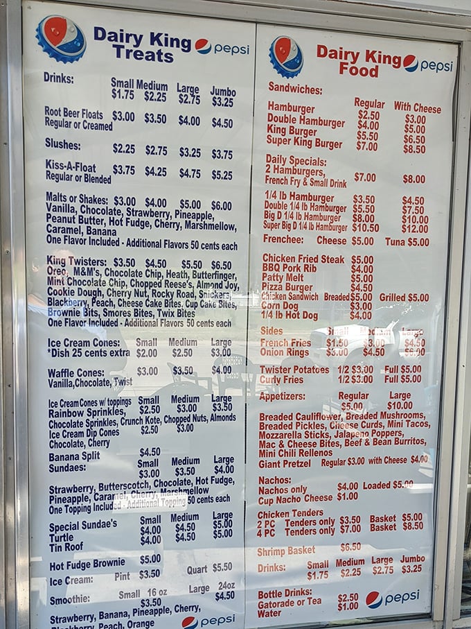 A menu board that reads like a love letter to comfort food – where decisions aren't just difficult, they're deliciously impossible.