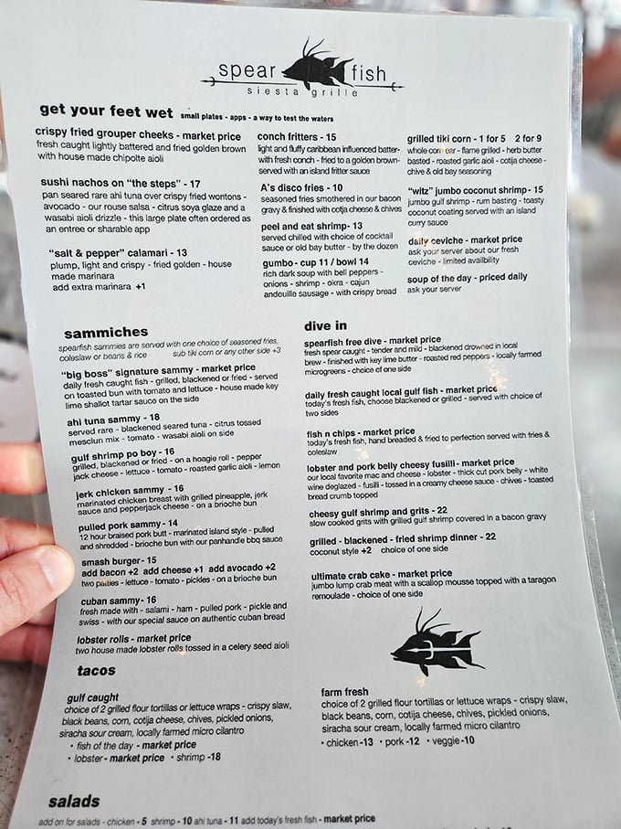 When a menu lists "market price" this often, you know the fish was swimming this morning.