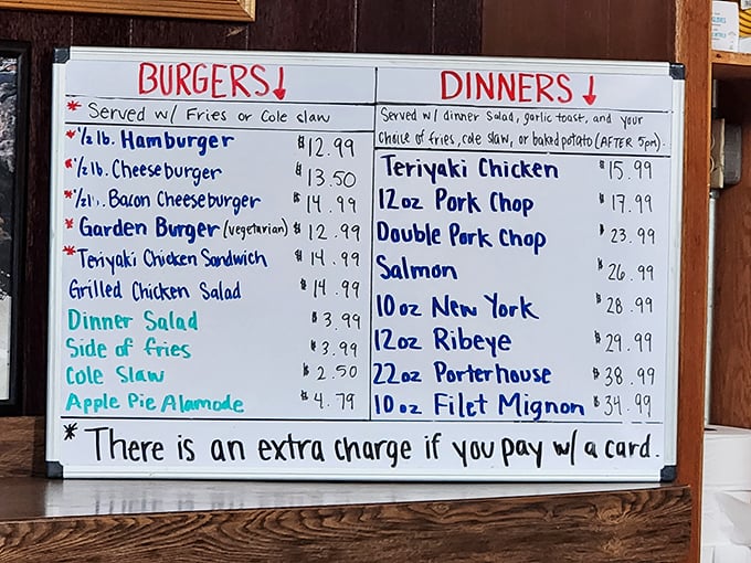 Simplicity reigns on Ray's handwritten menu board. No fancy descriptions needed when your reputation speaks volumes across Utah.