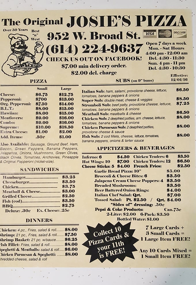 The menu board—a time capsule of culinary simplicity where reasonable prices and straightforward descriptions remind us of a pre-foodie-influencer era.