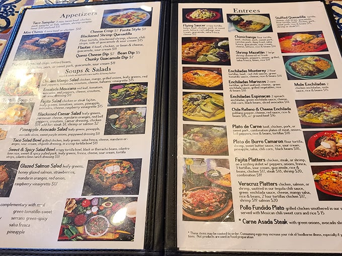 The menu at Rosa's reads like a love letter to Mexican cuisine, with enchiladas taking center stage in this culinary romance.