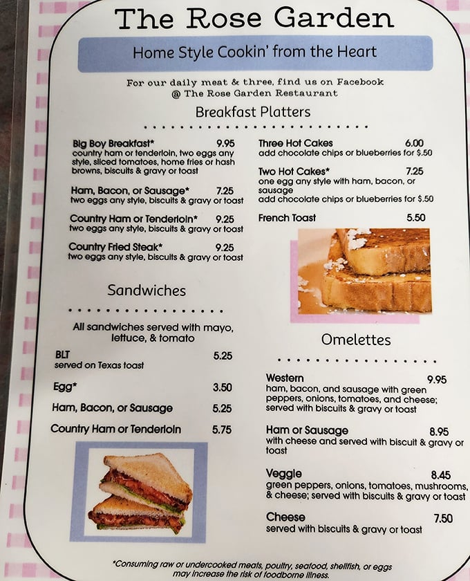 This menu reads like a greatest hits album of Southern comfort food. No molecular gastronomy, no deconstructed classics—just honest cooking that speaks directly to your soul.