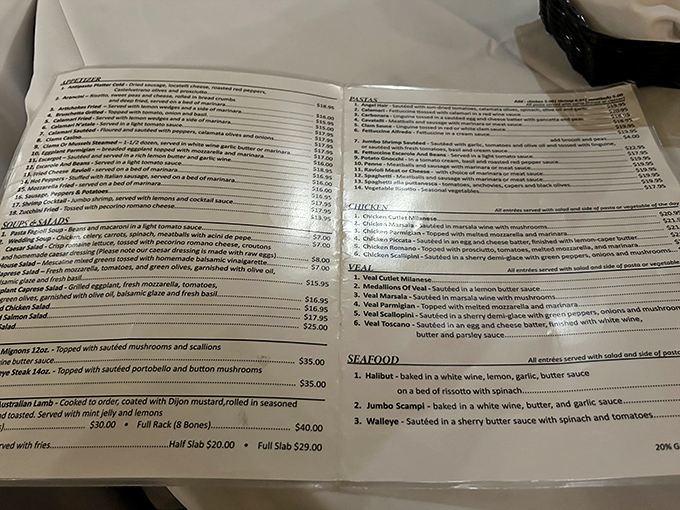 This menu isn't just a list of dishes—it's a roadmap to happiness, with each item promising a delicious detour from everyday life.