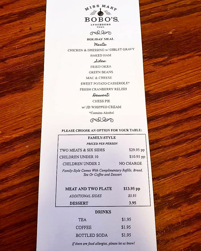This isn't just a menu—it's a roadmap to happiness. When "Holiday Meal" includes both mac & cheese AND sweet potato casserole, you know you're in the right place.