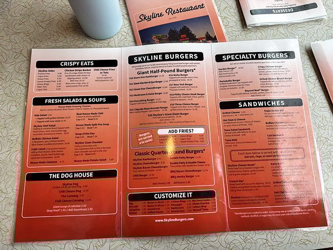 The menu reads like a love letter to American classics – no molecular gastronomy, just honest food that satisfies the soul.