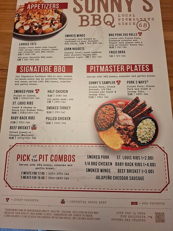 The menu reads like a love letter to smoked meats, with options that'll have you playing eeny-meeny-miney-more-please with your dinner choices.