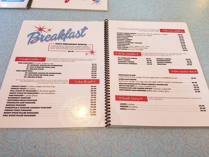 A menu that doesn't need fancy fonts to impress—just the promise of comfort food that'll make your cardiologist wince and your soul sing.
